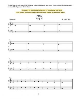 Piano Songs Beginner C Position Part 7 – Piano Books and Sheet Music